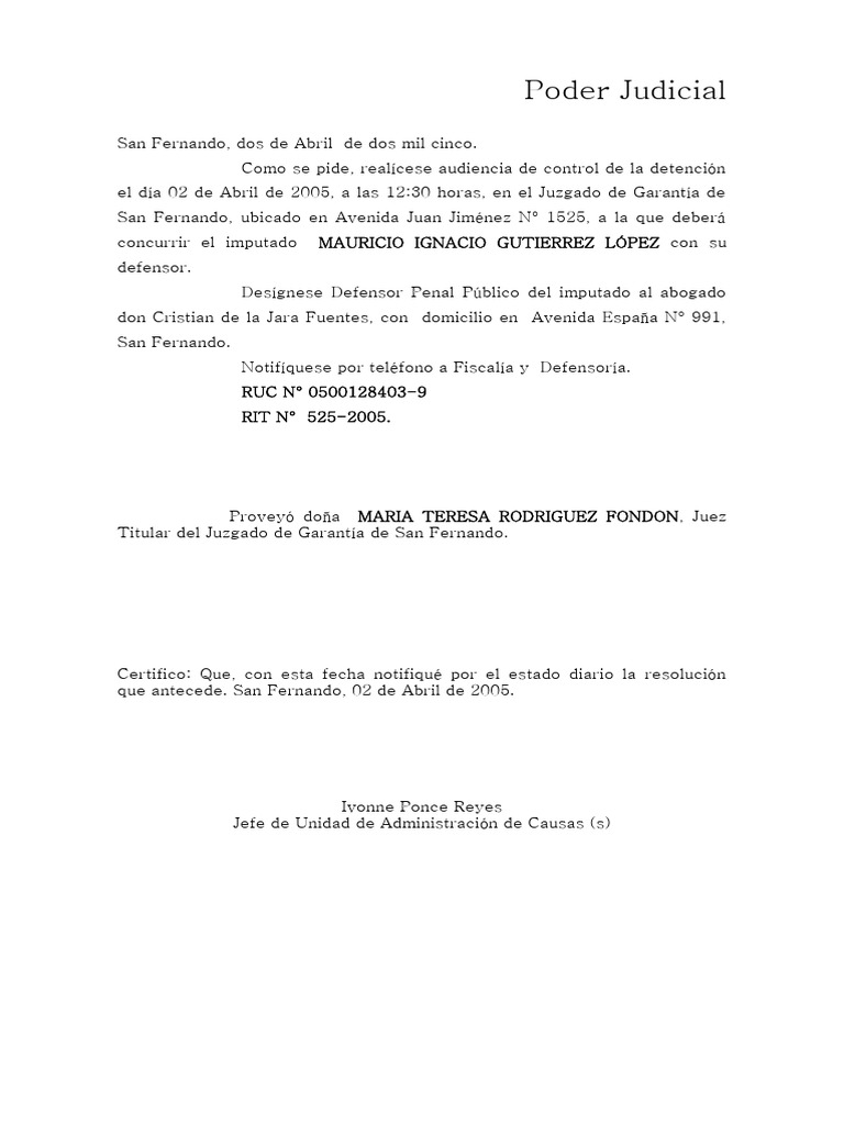 Poder Judicial | PDF