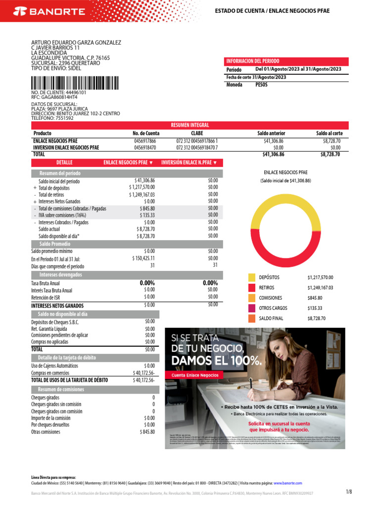 Edo Cuenta Agosto | PDF