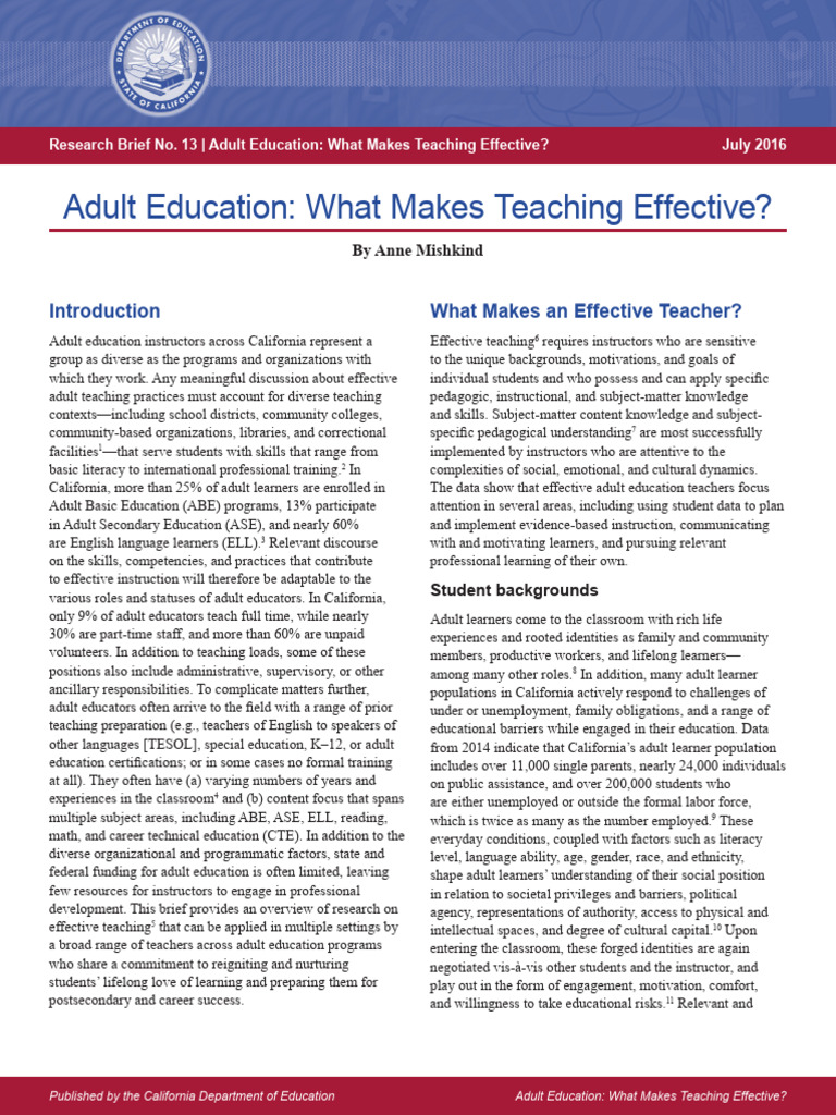 What Makes Teaching Effective Pdf