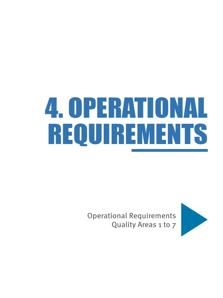 Operational Requirements for Education Services | PDF | Child Care ...