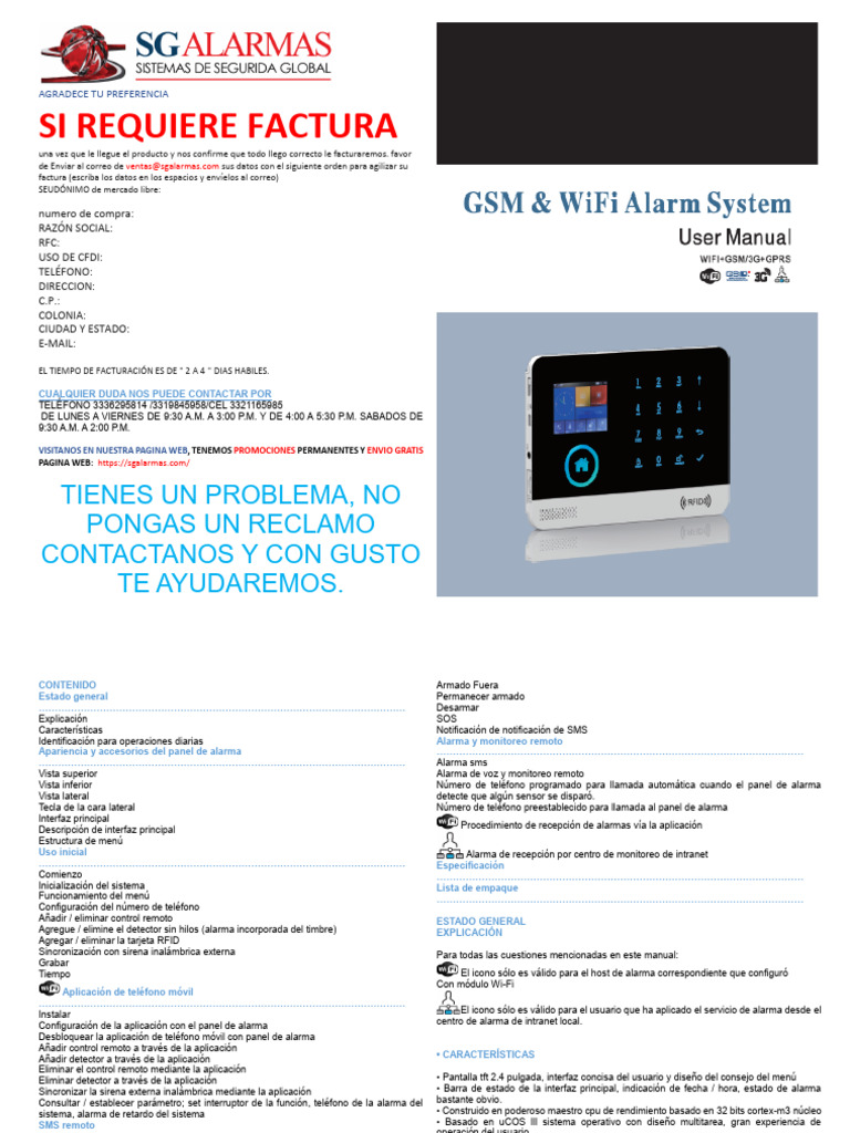 MANUAL_ALARMA | PDF | Ieee 802.11 | 3 G