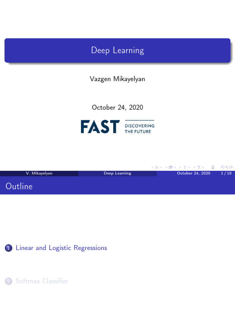 Lecture 3 - Logistic Regression, Regularization, Softmax Classifier | PDF Lecture 3 - Logistic Regression, Regularization, Softmax Classifier | PDF