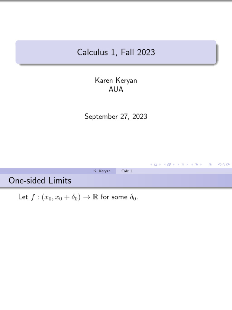 Calculus 1 Slide 14 | PDF | Mathematical Relations | Philosophical ...