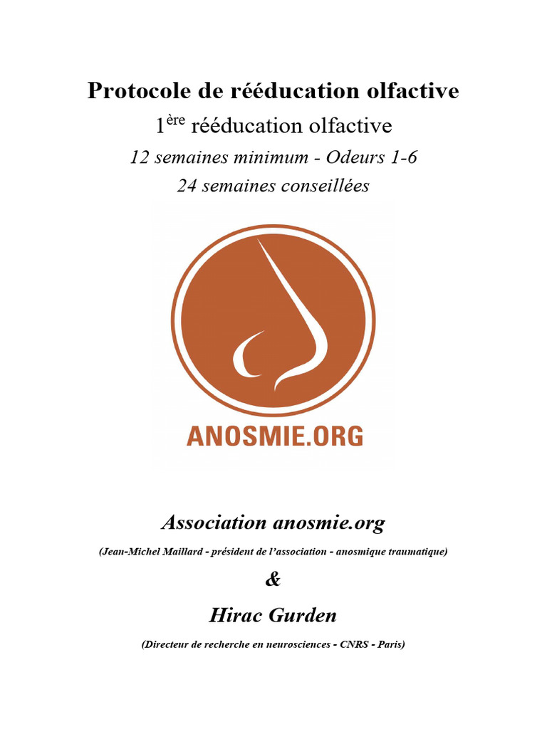 Rééducation Anosmie | PDF | Goût | Neuroscience