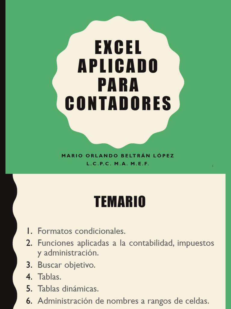 Excel para Contadores y Administradores | PDF | Microsoft Excel | Hoja de cálculo