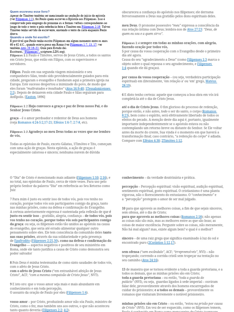 Quem Escreveu Esse Livro - Filipenses | PDF