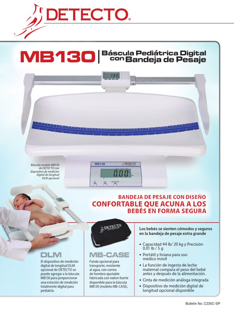 MB130 Pediatric Scale Bulletin Spanish | PDF