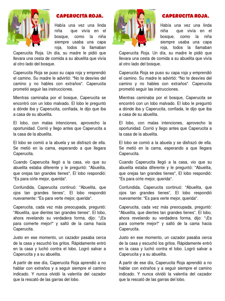 Caperucita Roja | PDF