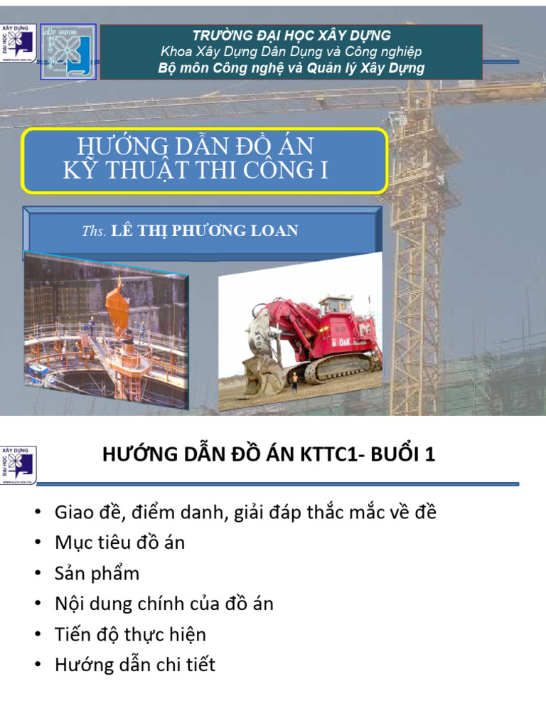 Hướng Dẫn Đồ Án KTTC1 | PDF