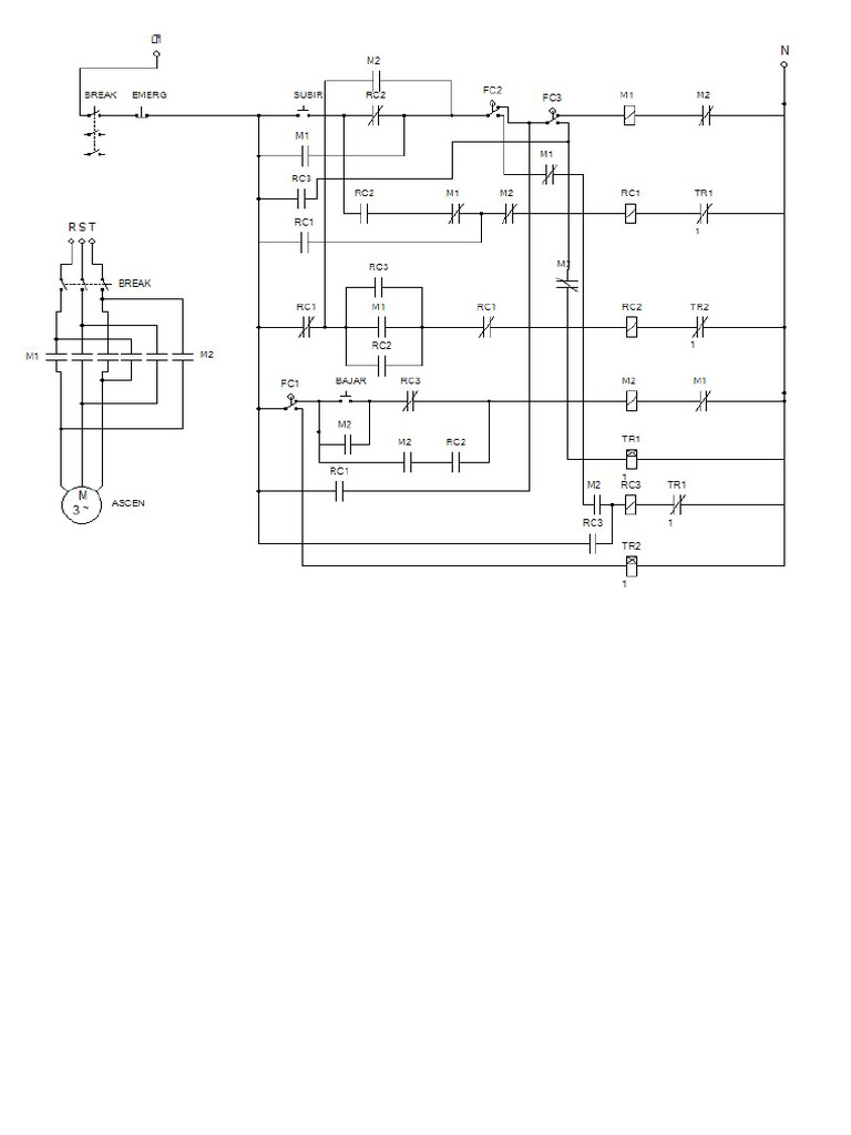 Control de Ascensor Con Diagrama de Fuerza | PDF