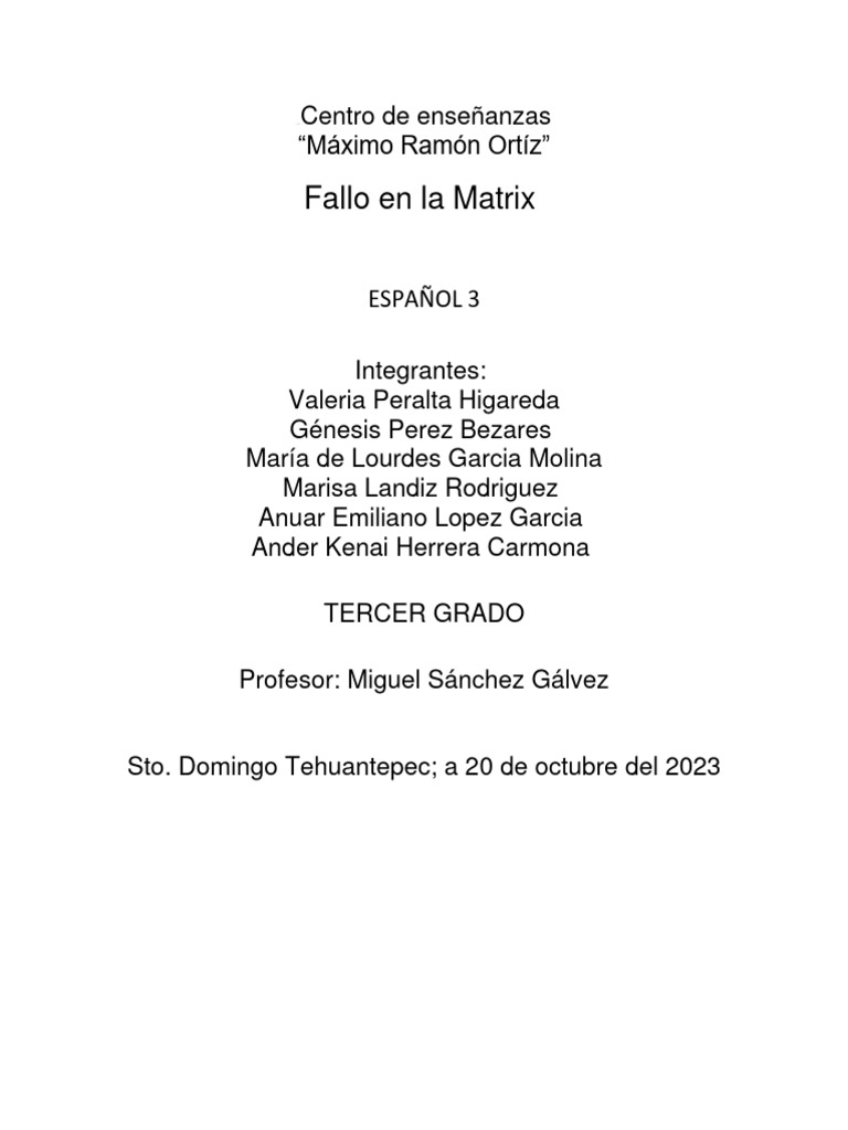 Fallo en la Matrix: Realidad Simulada | PDF | Realidad | Pensamiento