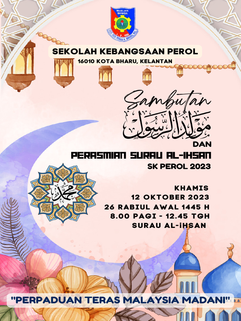 BUKU PROGRAM SAMBUTAN MAULIDUR RASUL DAN RASMI SURAU v1 | PDF