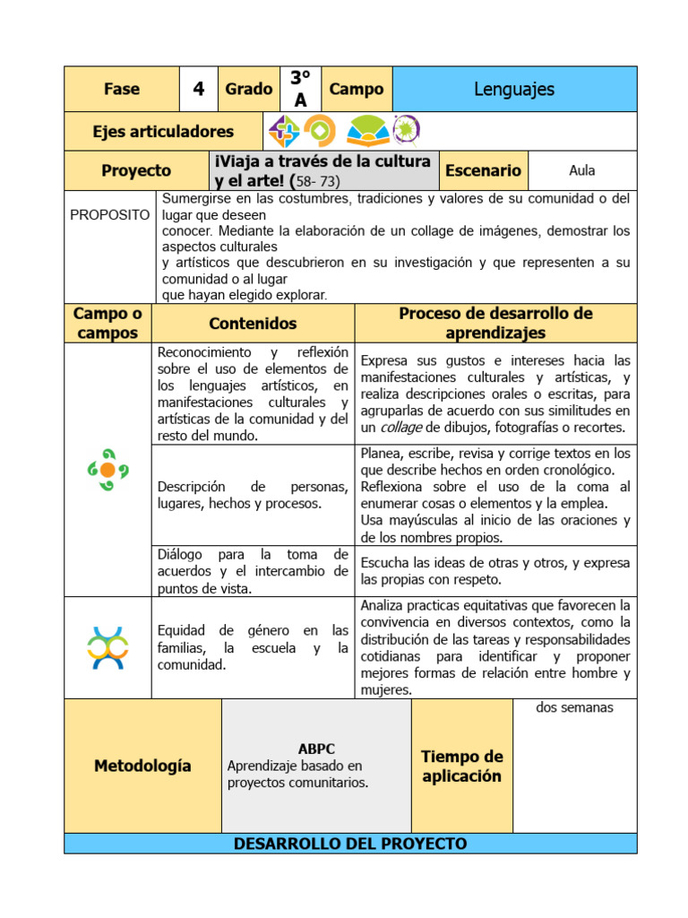 3er Grado Septiembre - 06 Viaja A Través de La Cultura y El Arte (2023 ...