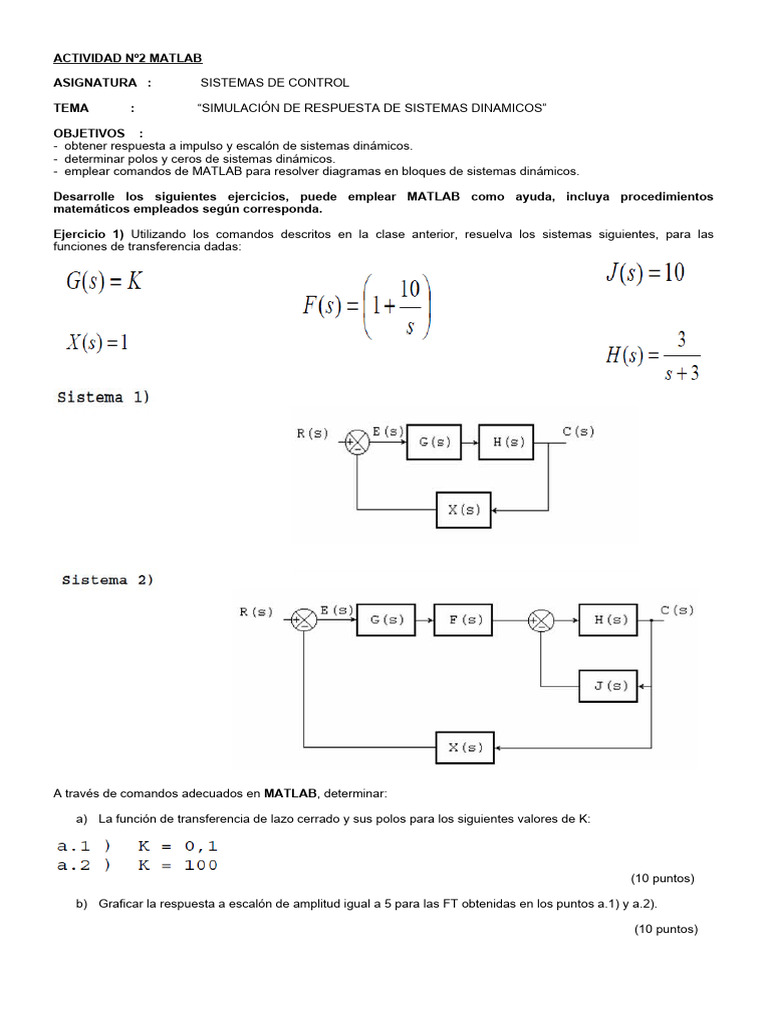 Actividad Nº2 Matlab | PDF
