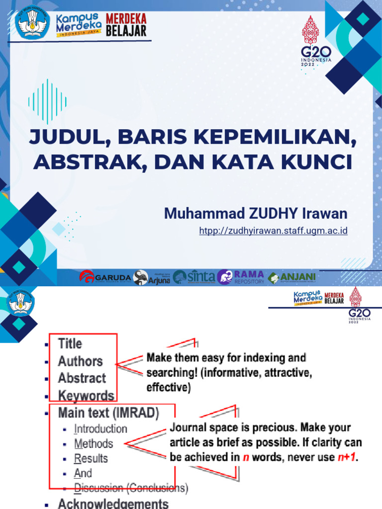 Judul, Baris, Kepemilikan, Abstrak, Dan Kata Kunci | PDF | Karier & Perkembangan