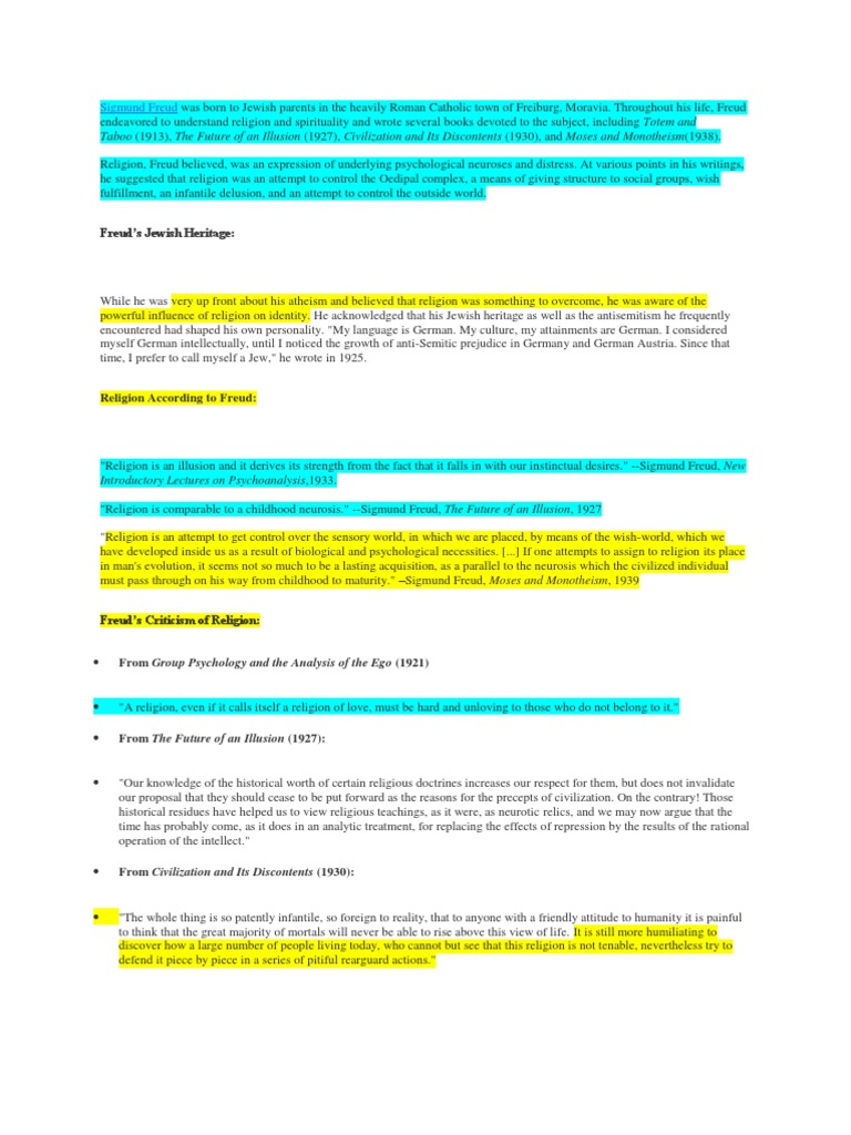 Sigmund Freud | Download Free PDF | Sigmund Freud | Psychology