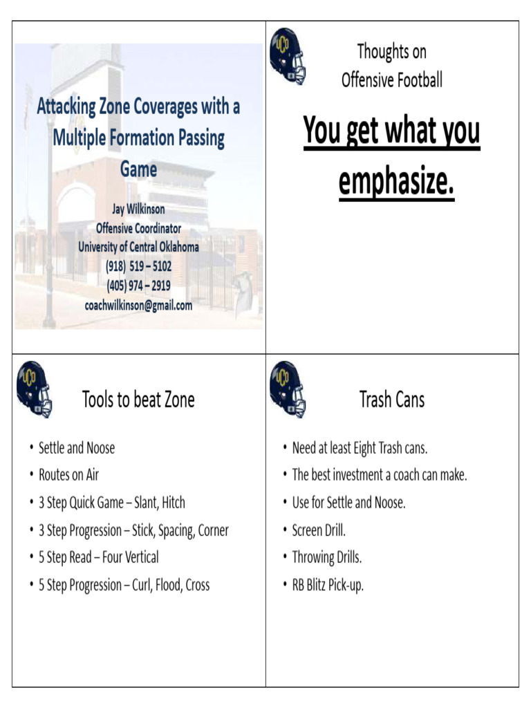 Attacking Zone Coverages With A Multiple Formation Passing | PDF