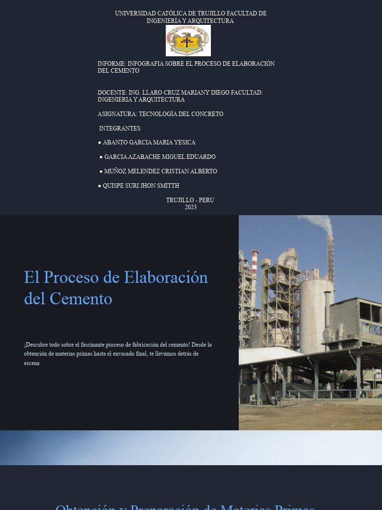 TIKI Proceso de Elaboracion Del Cemento | PDF