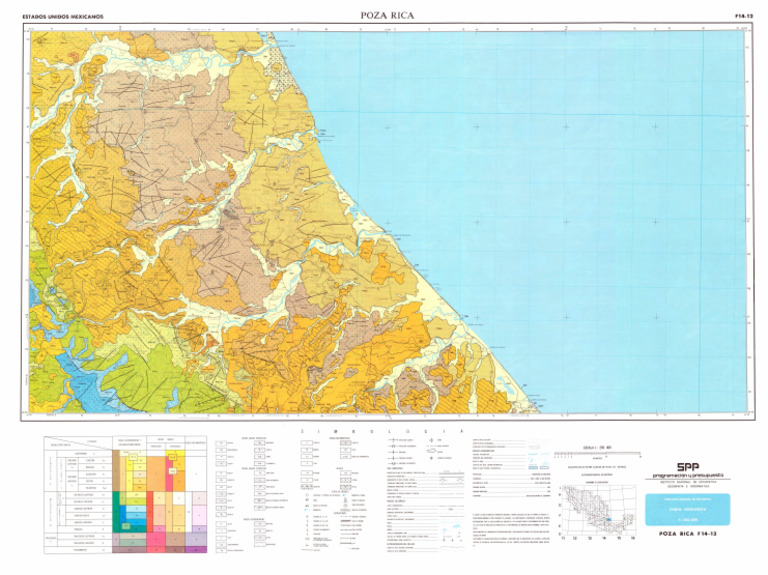 Carta Geologica Poza Rica F14-12 | PDF