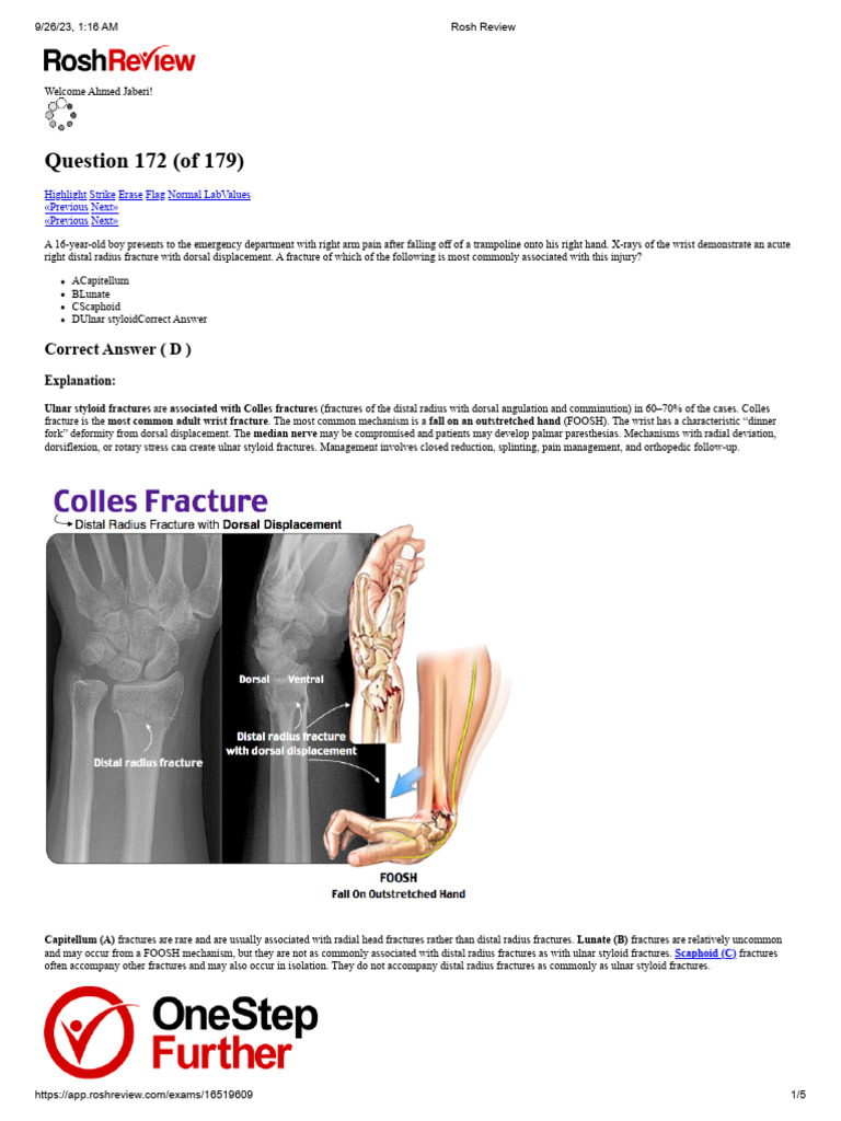 Colles Fractures | PDF