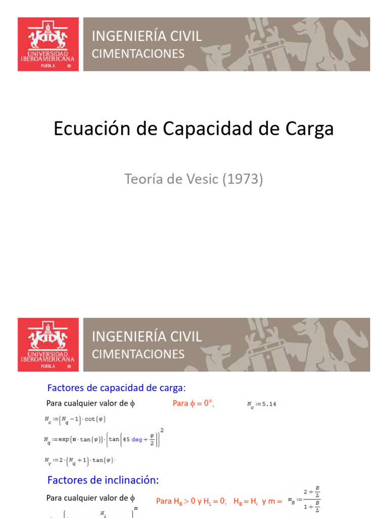 Cimientos Vesic | PDF