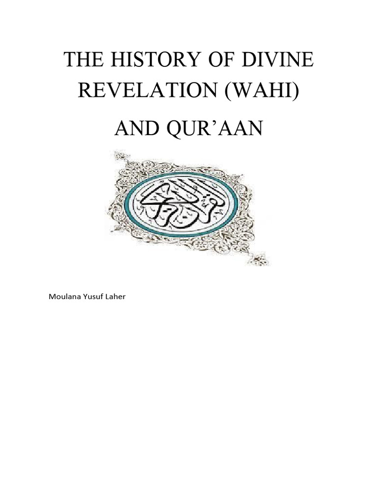 Divine Revelation (Wahi) and Qur'aan | PDF