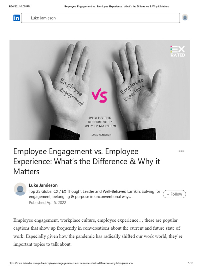 Employee Engagement vs. Employee Experience_ What’s the Difference ...