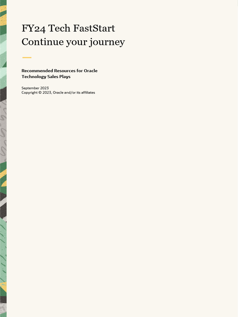 FY24 Tech Fast Start Guide | PDF