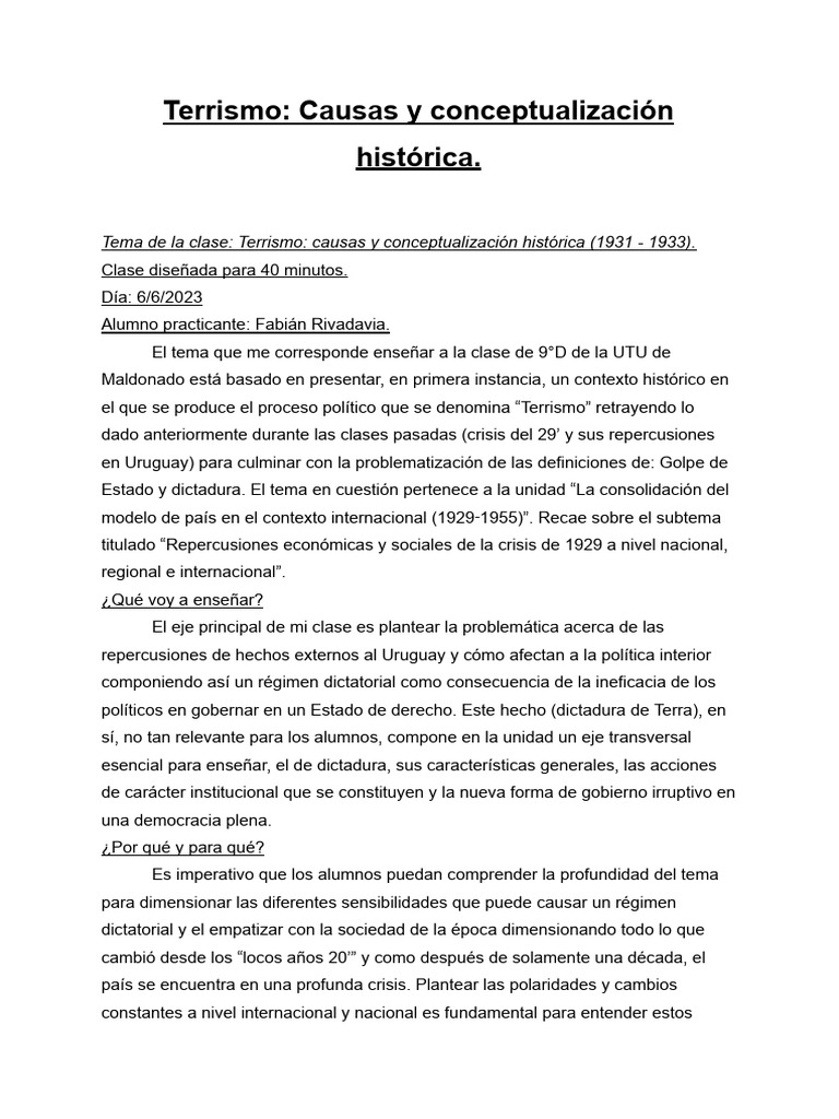 Terrismo - Causas y Conceptualización Histórica | PDF | Política ...