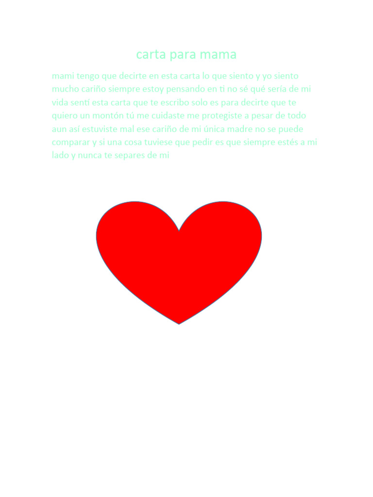 Carta Para Mama Pdf
