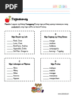 Mga Araw Sa Linggo Worksheet 2 | PDF