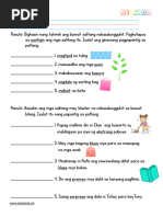 Pagpapantig Worksheet 1 | PDF