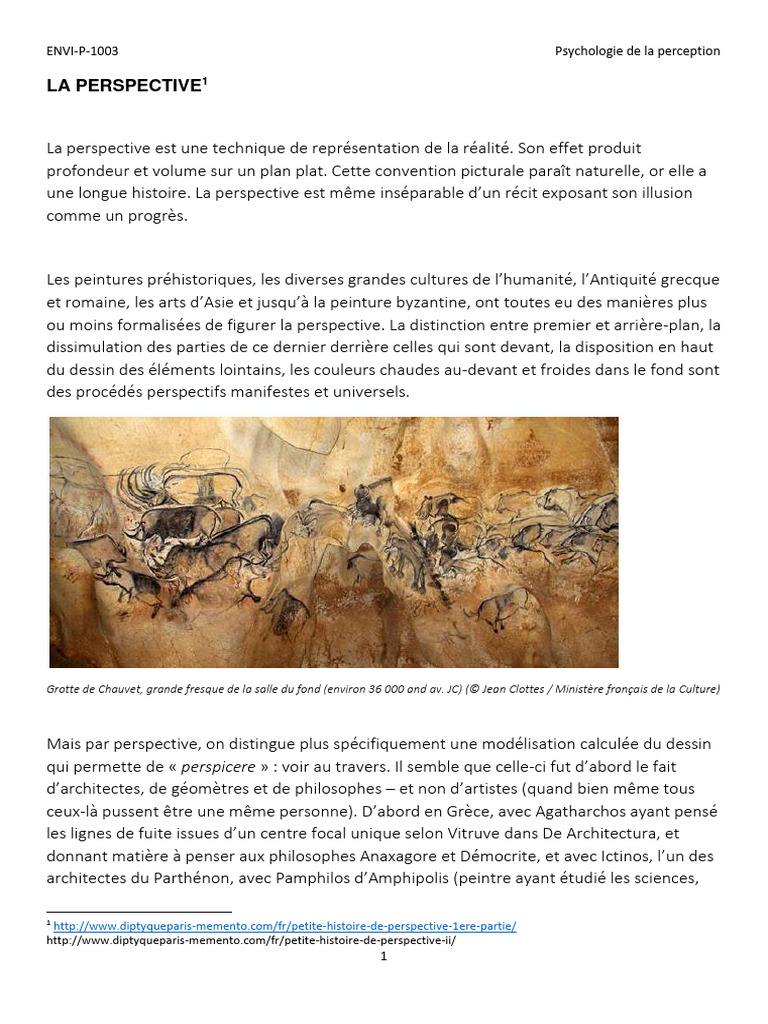 LA PERSPECTIVE Texte-COURS 9 | PDF