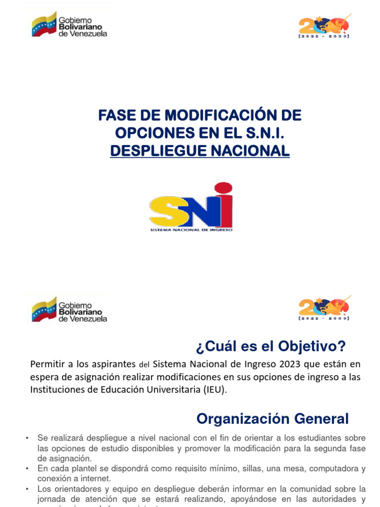 orden operaciones SNI2 | PDF