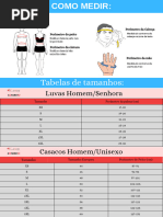 Tabela de Conversão de Tamanhos de Roupas | PDF