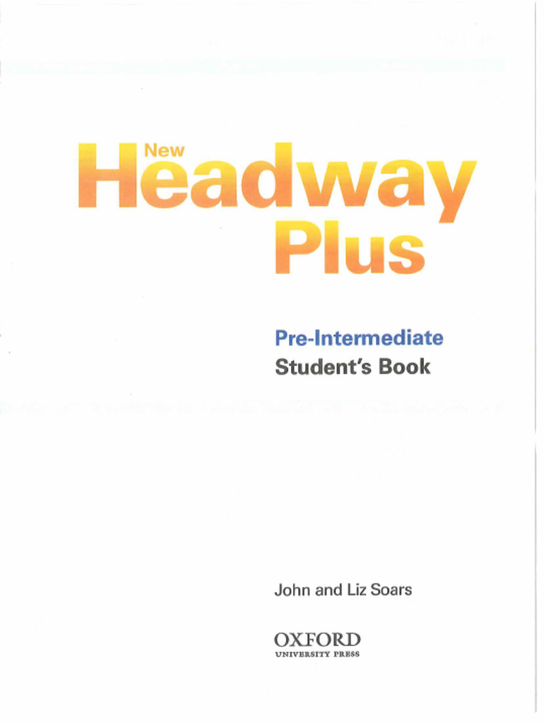 Pre Intermediate SB | PDF