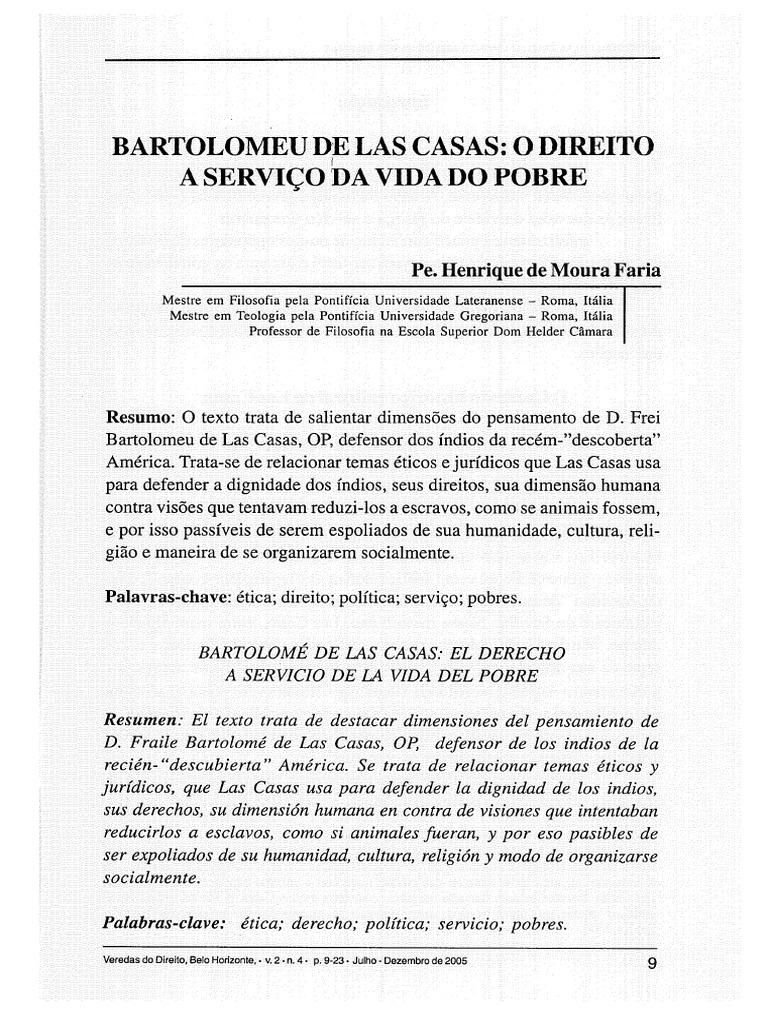 Bartolomeu de Las Casas | PDF