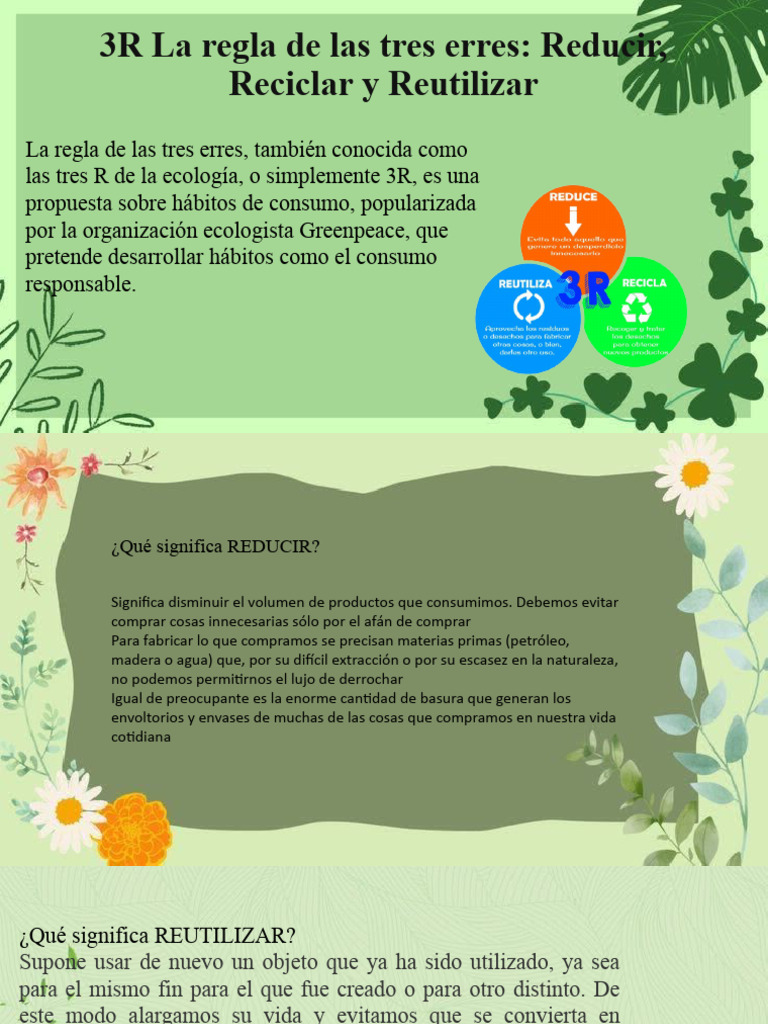 3R La Regla de Las Tres Erres | PDF | Hogar, jardinería y bricolaje | Salud y bienestar
