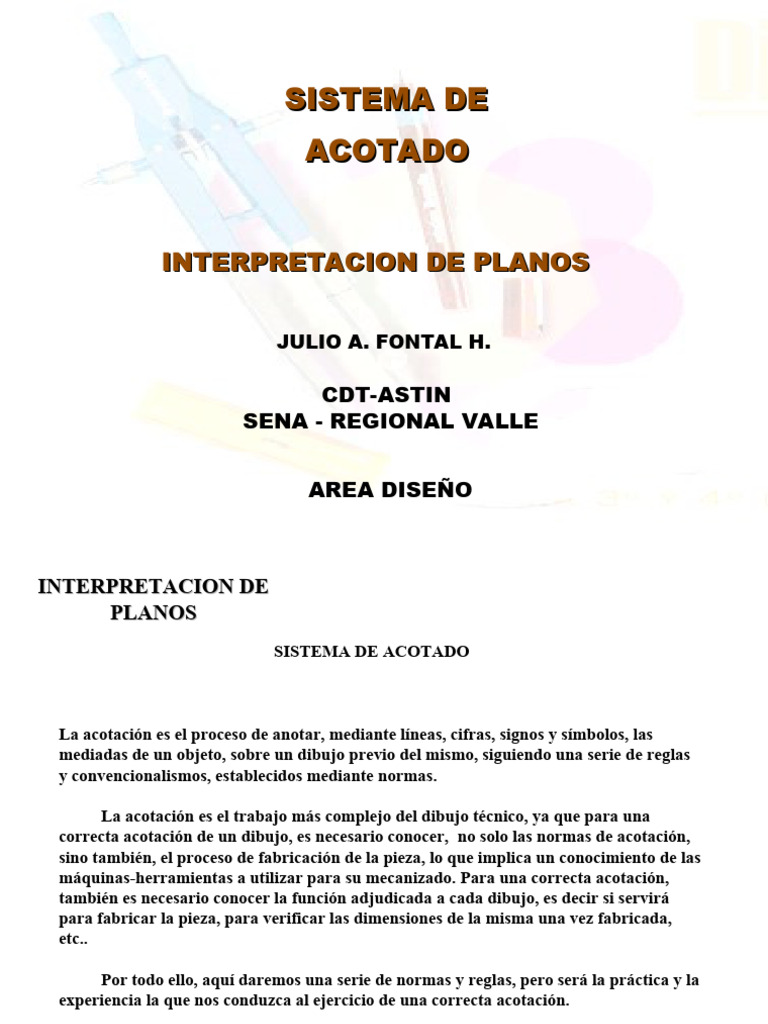 Acotado | PDF | Dibujo | Diseño