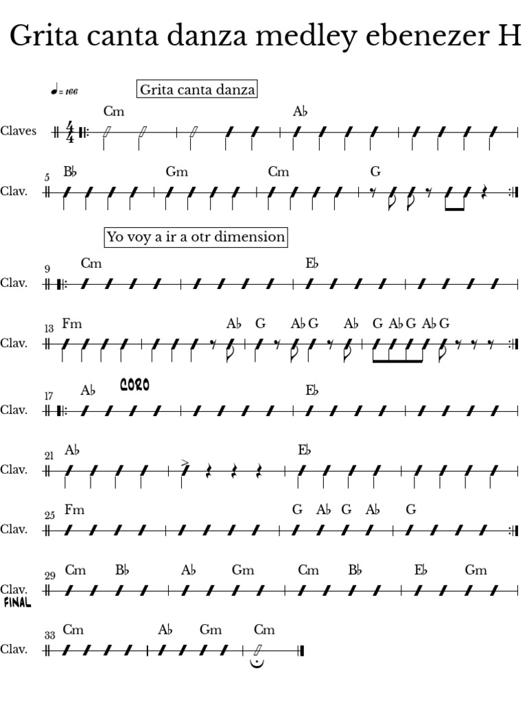 Grita Canta Danza Medley Ebenezer H | PDF