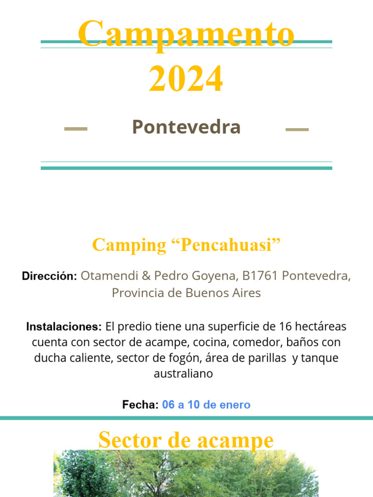 Campamento 2024 Pencahuasi-1 | PDF