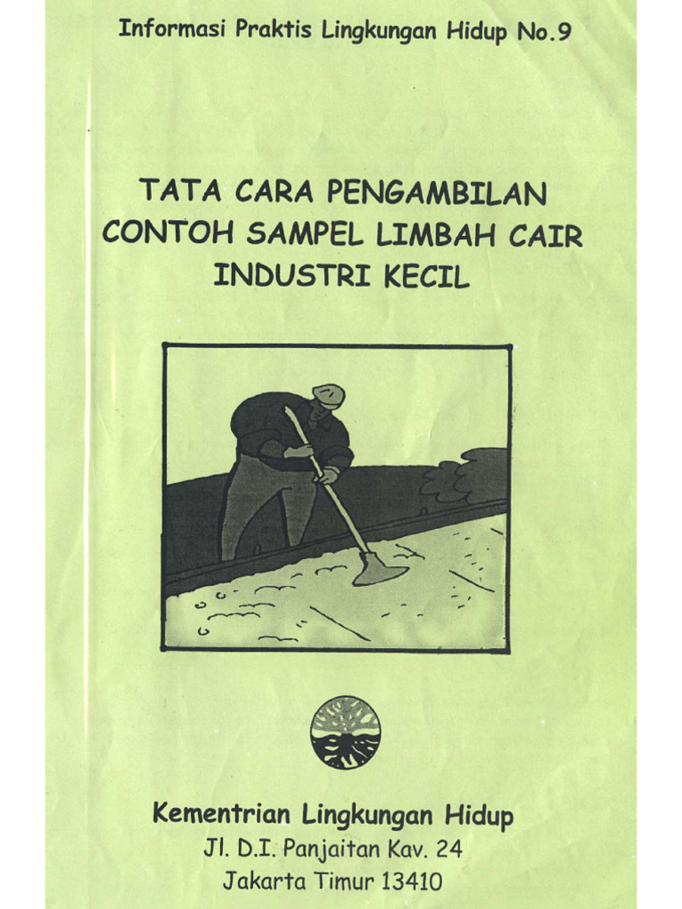 Tata Cara Pengambilan Contoh Sampel Limbah Cair Industri Kecil | PDF