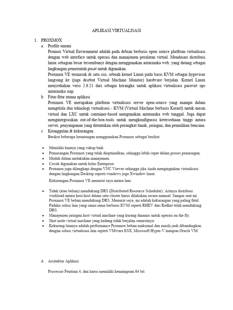 APLIKASI VIRTUALISASI | PDF