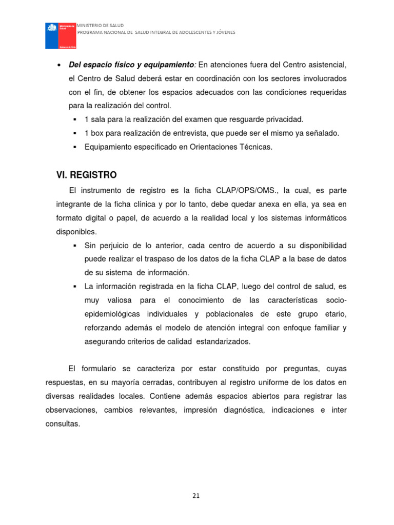 instructivo ficha clap (2) | PDF | Adolescencia