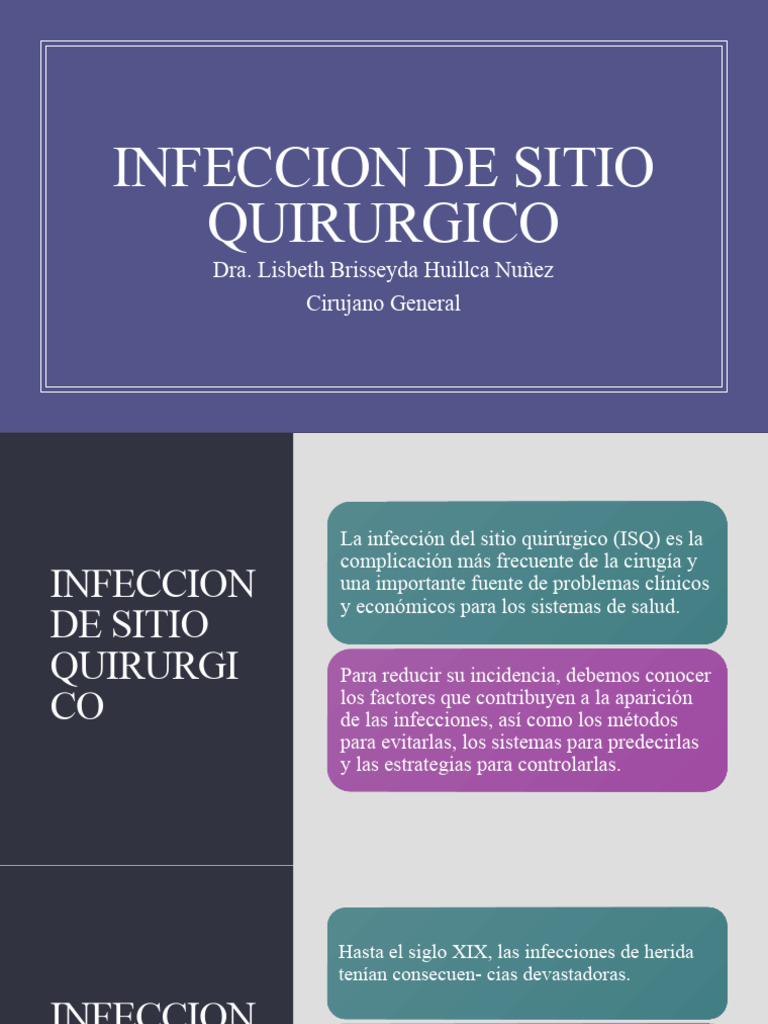 INFECCION DE SITIO QUIRURGICO | PDF