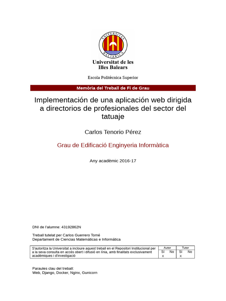 ImplementaciOn de Una AplicaciOn Web Dirigida a DIRECTORIO de ... ImplementaciOn de Una AplicaciOn Web Dirigida a DIRECTORIO de ...