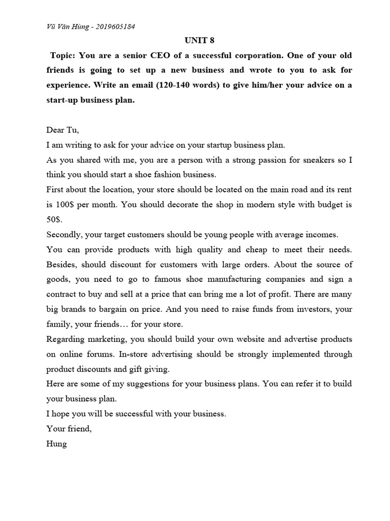 Unit 8 - Writing | PDF