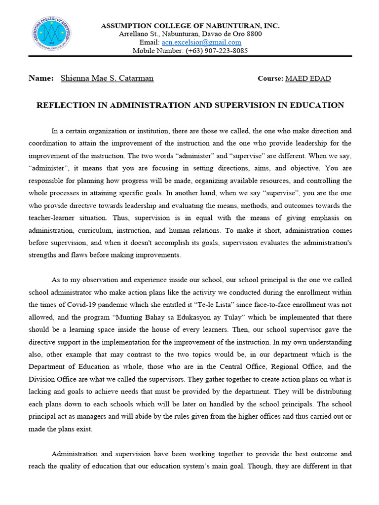 Educ 204 (00585) CATARMAN, SHIENNA MAE S. | PDF | Career & Growth | Wellness