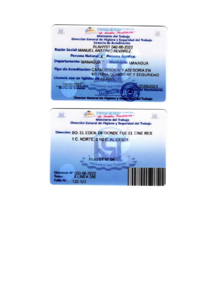 Acreditacion Capacitacion Hys Manuel 2022 | PDF