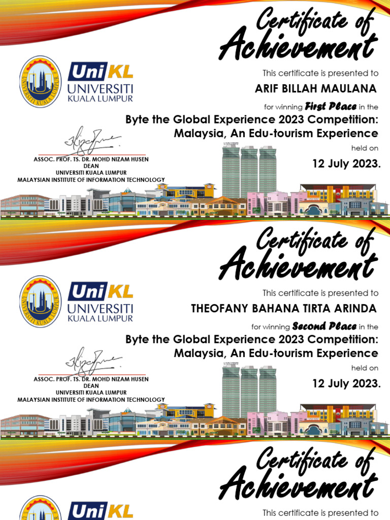 E-Cert For Awards | PDF